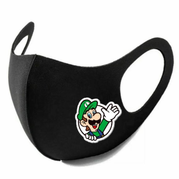 Handmade | Accessories | Super Mario Brothers Luigi Face Mask Washable ...